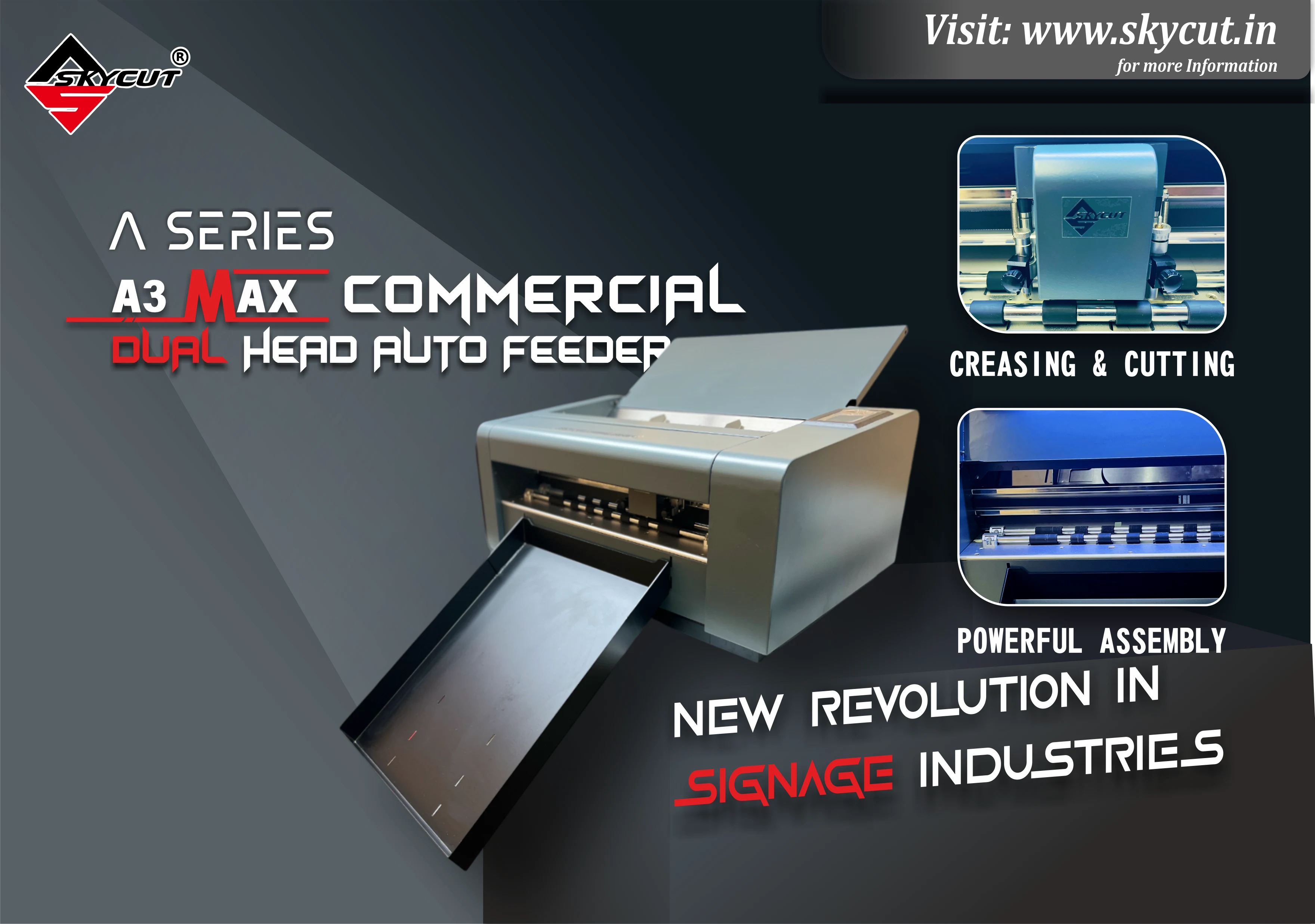 AUTO FEEDER CUTTING PLOTTER - SkyCutIndia
